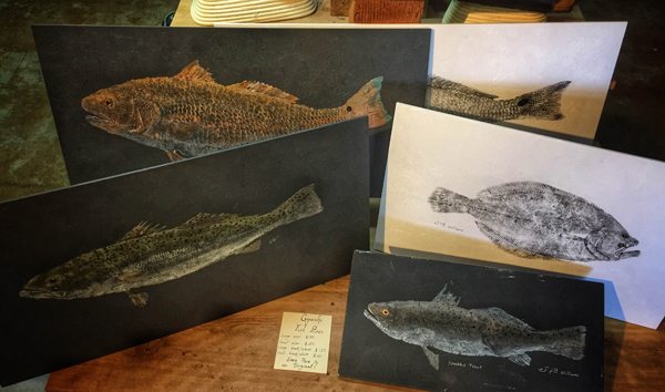 Unique Original Fish Prints by John and Becky - Pack and Paddle
